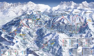 Plan des pistes de ski de Châtel